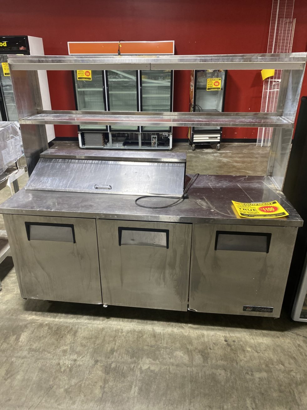 Sandwich Prep With Shelves | Lit Restaurant Supply